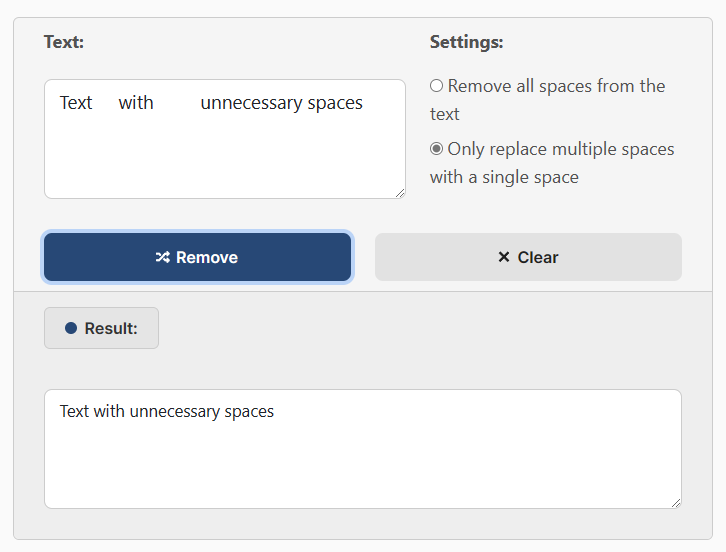 Remove Spaces From Text PureTables